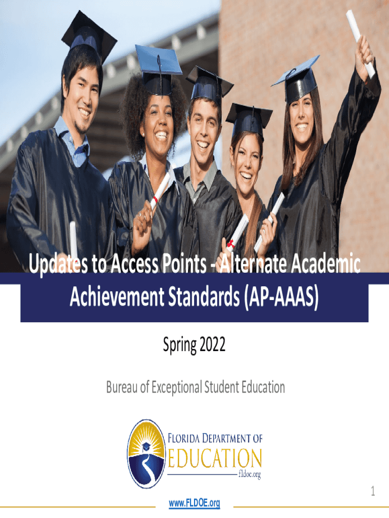 Fillable Online Updates to Access Points -Alternate Academic ...