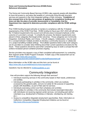Fillable Online Home and Community Based Services (HCBS) Overview Fax ...