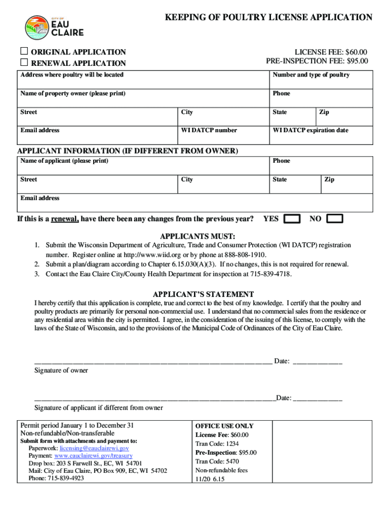 Fillable Online fdocuments.netdocumentkeeping-of-poultryKEEPING OF POULTRY LICENSE APPLICATION ...