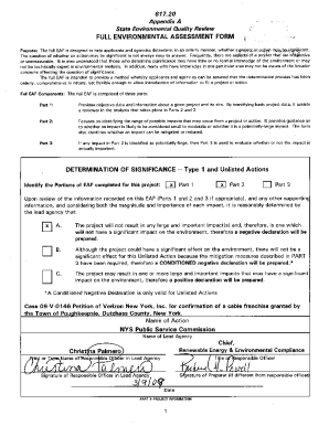 Fillable Online State Environmental Quality Review Act (SEQR ...