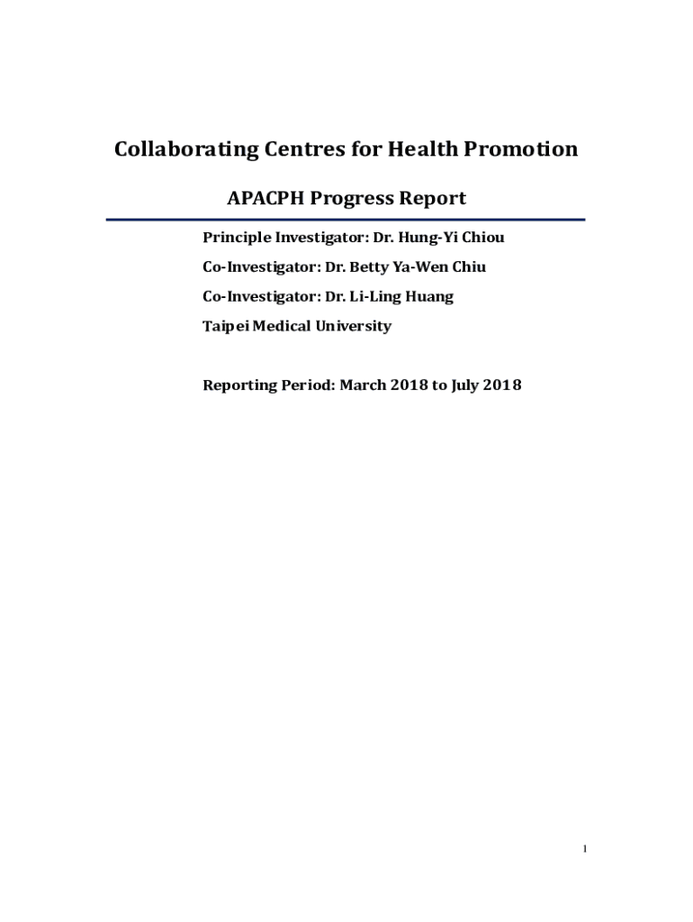 Fillable Online ASIA PACIFIC HEALTH PROMOTION CAPACITY BUILDING ...