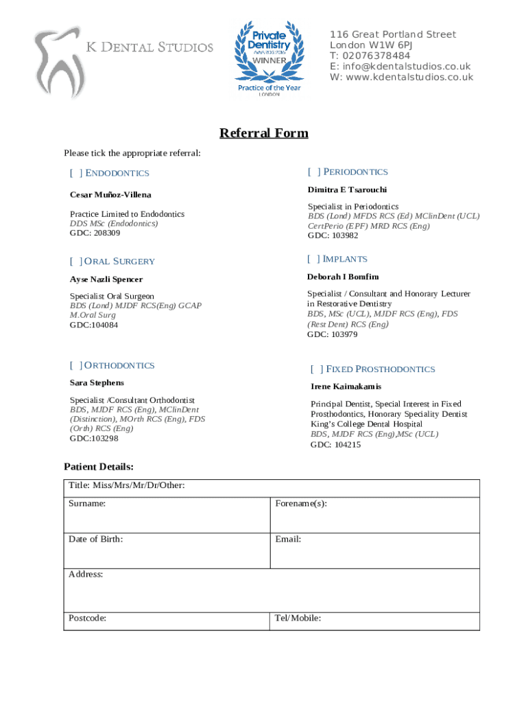 Referral s - Childrens14 Printable Referral Templates (Medical ...