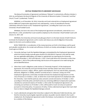 Fillable Online Mutual Release Agreement: Definition & Sample ...