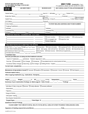 Fillable Online American Specialty Health (ASH) Patient Progress PO Box ...