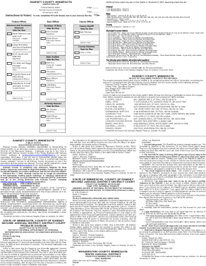 Fillable Online Ramsey County Sample Ballot (Minnesota) - Ballotpedia ...
