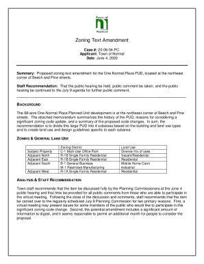 Fillable Online Zoning Text Amendment - TownNews Fax Email Print ...