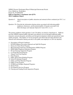 Fillable Online Municipal stormwater general permits - Washington State ...