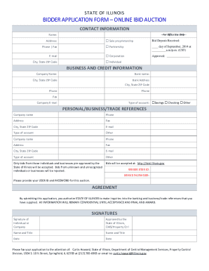 Fillable Online Bidder Application Form.pdf.docx Fax Email Print - pdfFiller