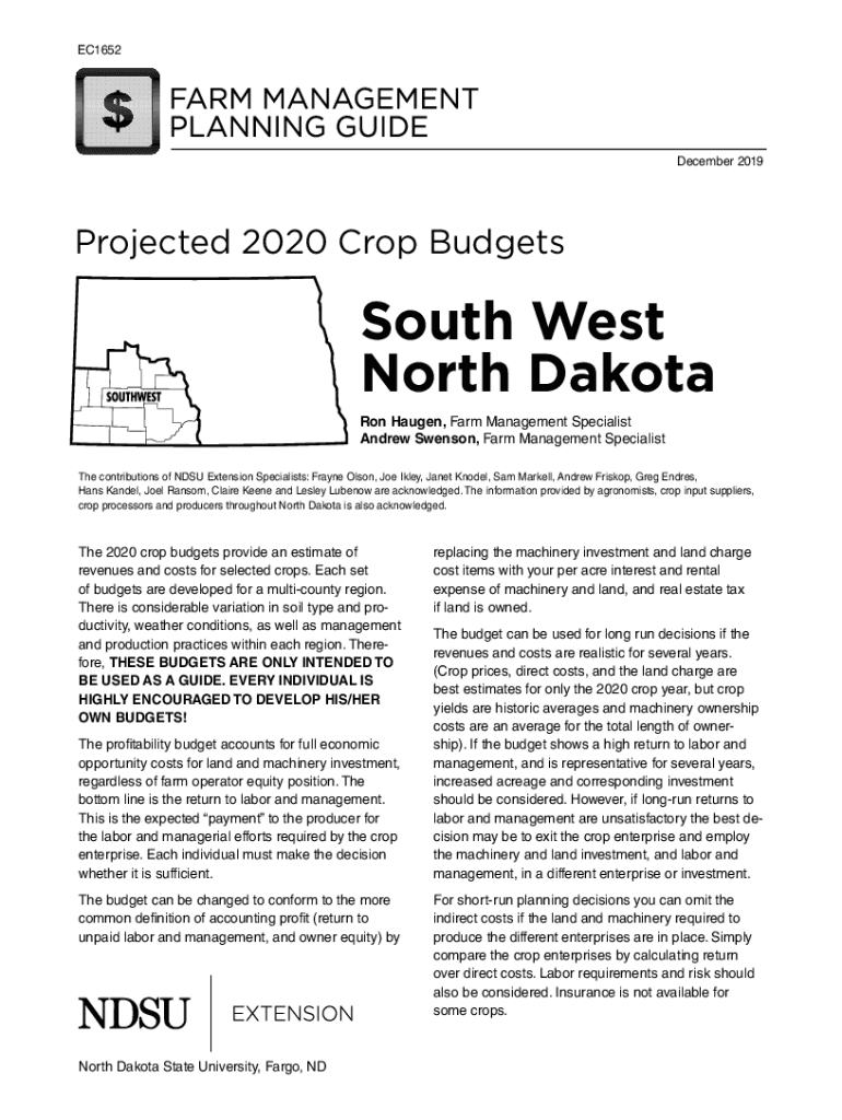 Fillable Online The contributions of NDSU Extension Specialists: Frayne ...