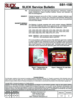 Fillable Online Fillable Online SLICK Service Bulletin SB1-15 - Cessna ...