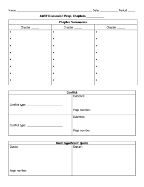 Fillable Online AWIT Prep Template - Cobb Learning Fax Email Print ...