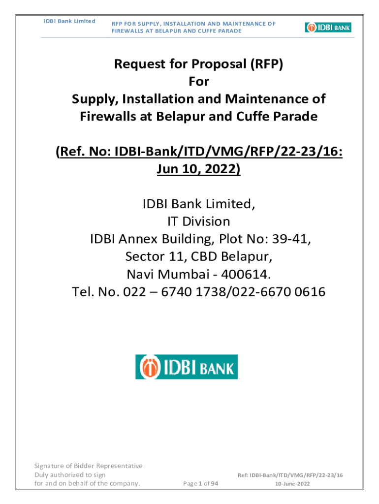 Fillable Online REQUEST FOR PROPOSAL (RFP) For ATM Managed Services ...