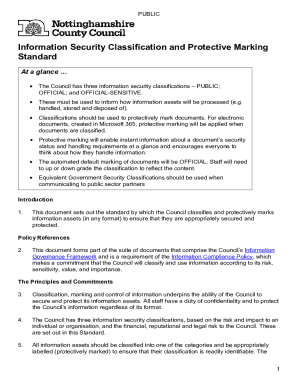 Fillable Online Practitioner Guide: Protective Markings - Office of the ...