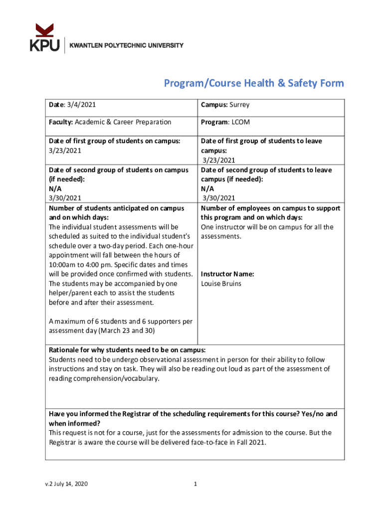 Fillable Online Health & Safety Program Templates - HSI Fax Email Print ...