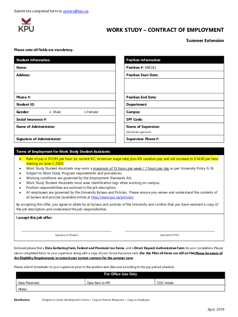 Fillable Online Career Services KPU.ca - Kwantlen Polytechnic University Fax Email Print - pdfFiller