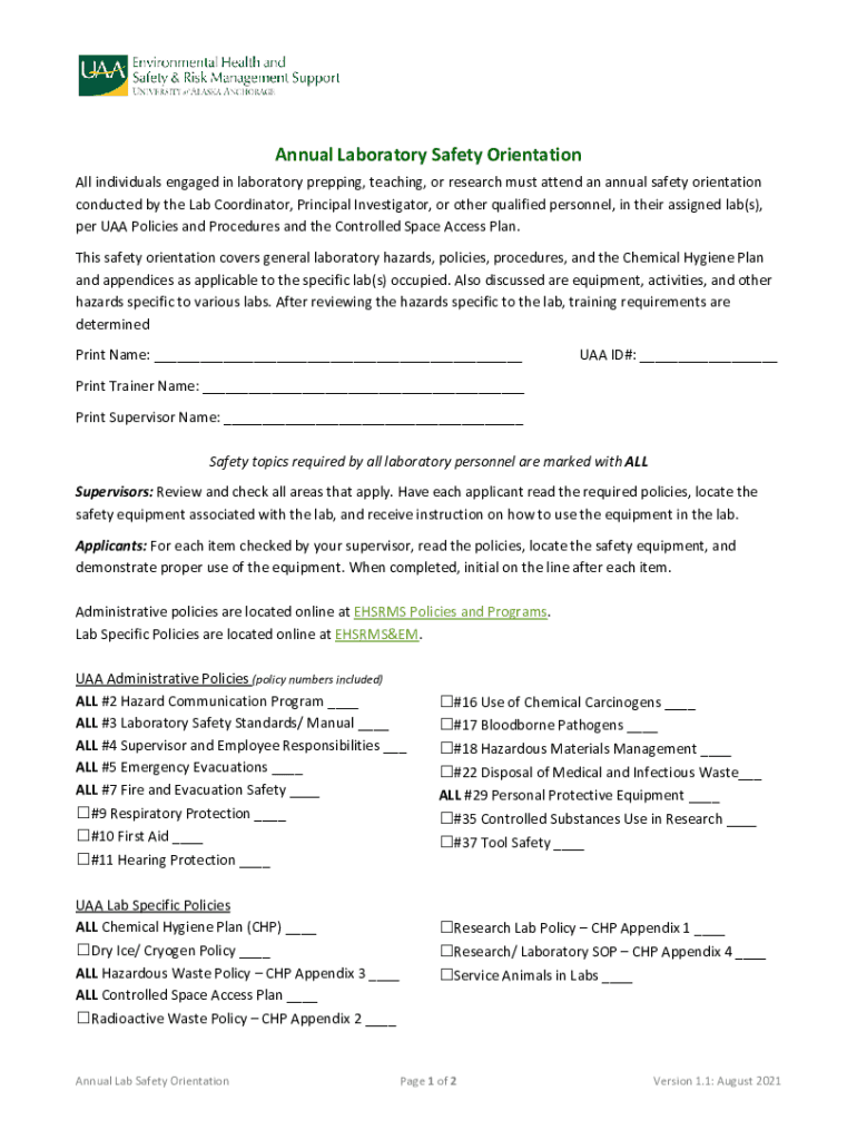 Fillable Online ehs.gmu.eduufaqslaboratory-safety-orientationLaboratory ...