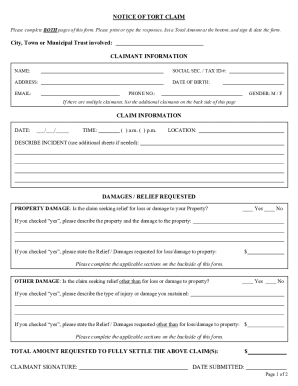Fillable Online Notice of Tort Claim form (OMAG) revised MJL.doc Fax ...