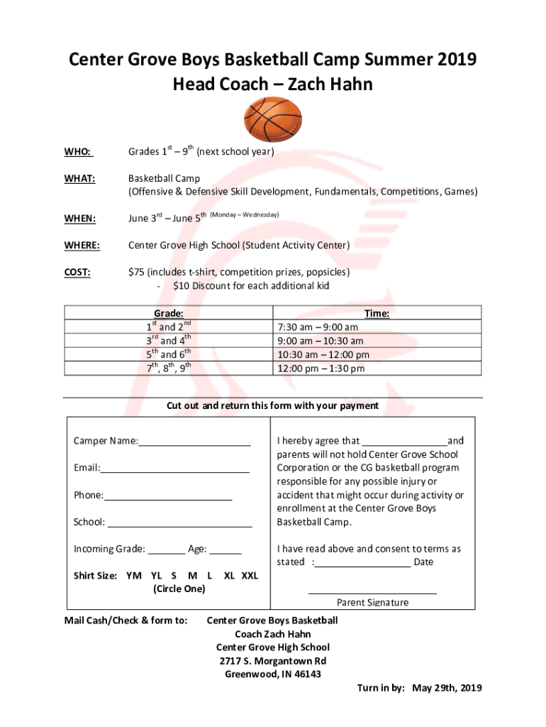 Fillable Online Center Grove hires ex-Butler guard Zach Hahn as coach ...