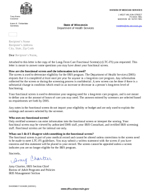 LTC-FS Request Letter Doc Template | pdfFiller
