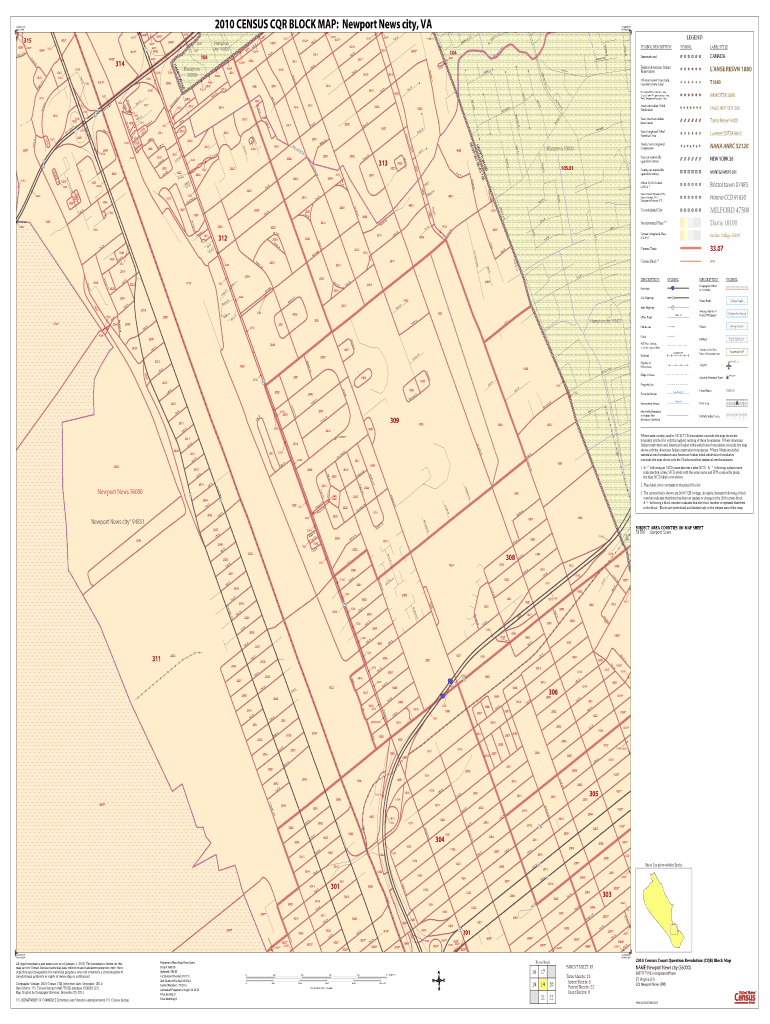 Fillable Online www2 census 2010 Census - Census Block Map. Newport ...