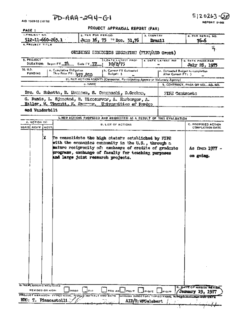 Fillable Online pdf usaid Sample Performance Appraisal Report (PAR ...