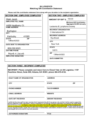 Fillable Online gettingattention.orgmatching-gift-formsHow to Use ...