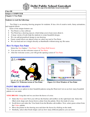 Fillable Online CBSE Class 3 Computer Tux Paint Worksheet - StudiesToday Fax Email Print - pdfFiller