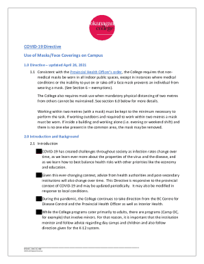 Fillable Online COVID-19 infection prevention and control living ...