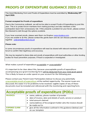 Fillable Online POE Guidance 19 20 need to add in new link for updated ...