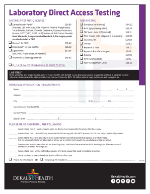 Fillable Online Fasting Before a Blood Test: How Long, Facts, and More ...