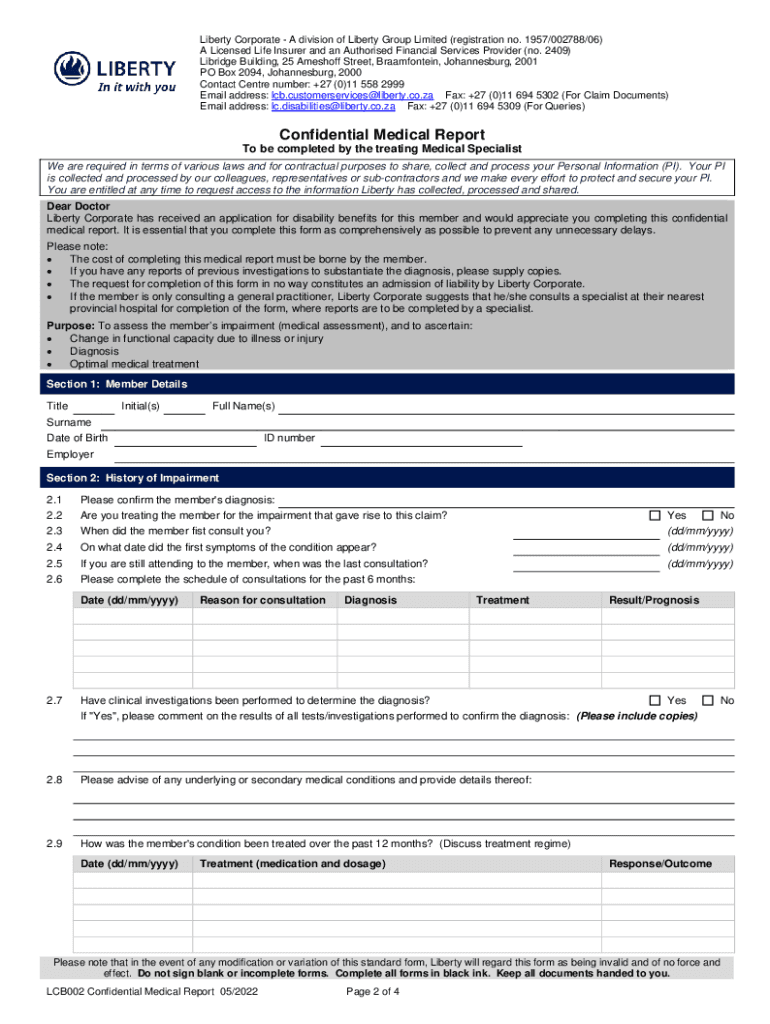 Fillable Online Member Information - Liberty Corporate ...