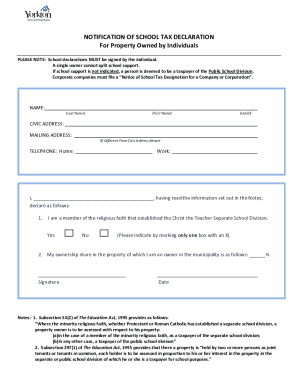 Fillable Online Tax Declaration Form - Individual Fax Email Print ...