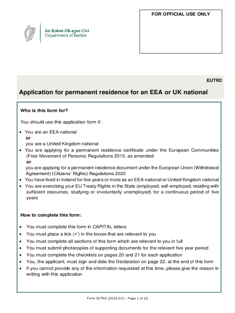 Fillable Online fill.ioForm-EEA-PR-Application-for-a-documentFill ...