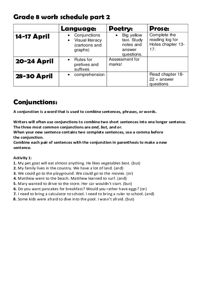 Fillable Online Grade 8 English Fal Past Exam Papers And Memos Pdf Fax ...