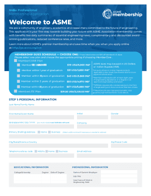 Fillable Online How to Join - ASME - American Society of Mechanical ...