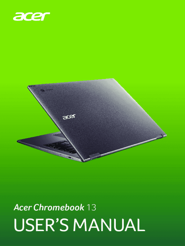 Fillable Online Acer Chromebook USERS MANUALAcer Chromebook USERS ...