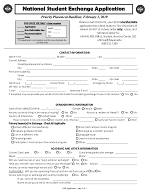 Fillable Online hilo hawaii Application and Placement ProcessCenter for ...