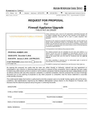 Request for Proposal for Firewall Appliance Upgrade. Request for ...