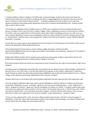 Fillable Online Dual EnrollmentDual EnrollmentThe University of New ...