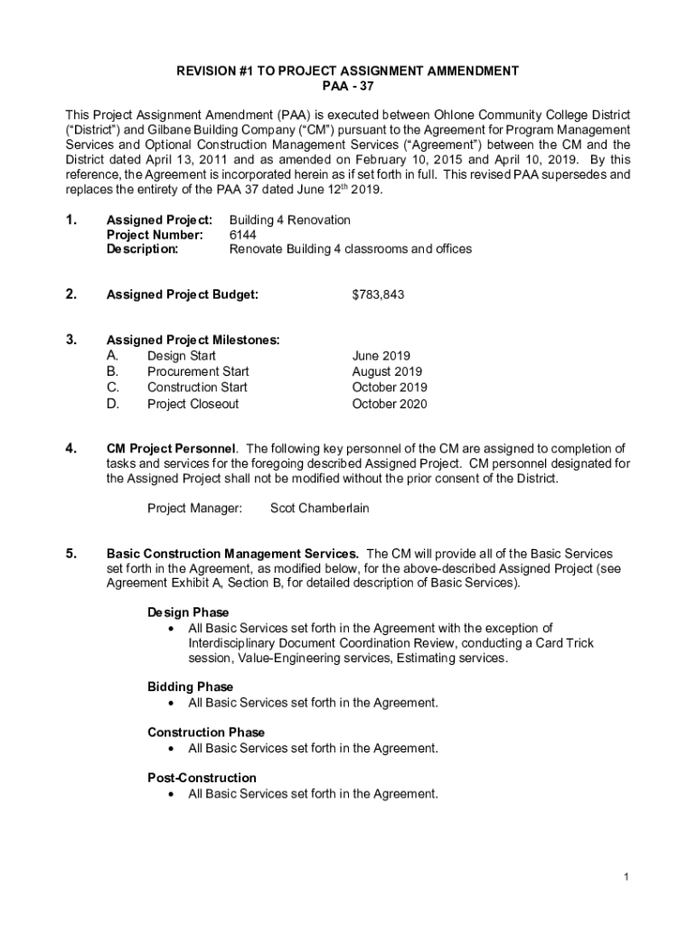 Fillable Online Post Approval Amendment (PAA) - Buildings - New York ...