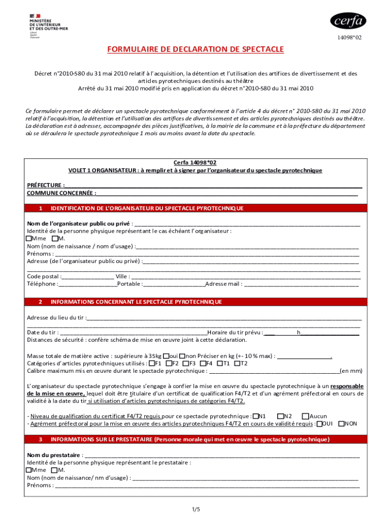 Fillable Online entreprendre.service-public.frvosdroitsR14323Dclaration ...