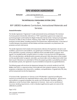 Fillable Online ADDENDUM NO. 1 TO TIPS CONTRACT 210301 Academic ...