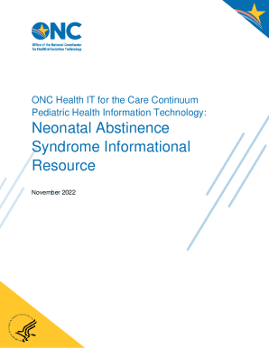 Fillable Online ONC Health IT for the Care Continuum Pediatric Health ...