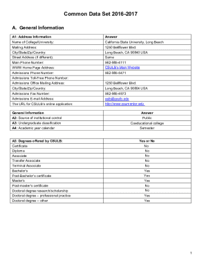 Fillable Online my.wlu.edudocument2016-common-data-setA. GENERAL ...