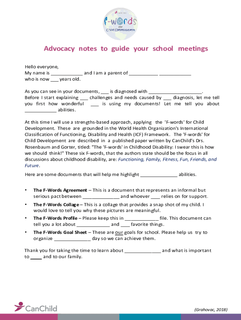 Fillable Online Enhance Parents Advocacy and Leadership Skills: A Guide ...