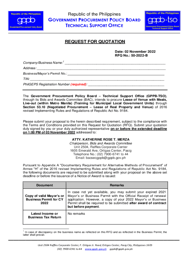 Fillable Online through its Bids and Awards Committee (BAC), intends to ...