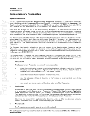 Fillable Online Supplementary Prospectus For personal use only Fax ...