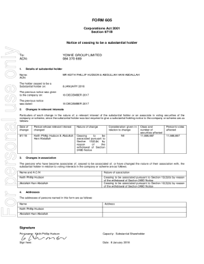Fillable Online FORM 605 Fax Email Print - pdfFiller