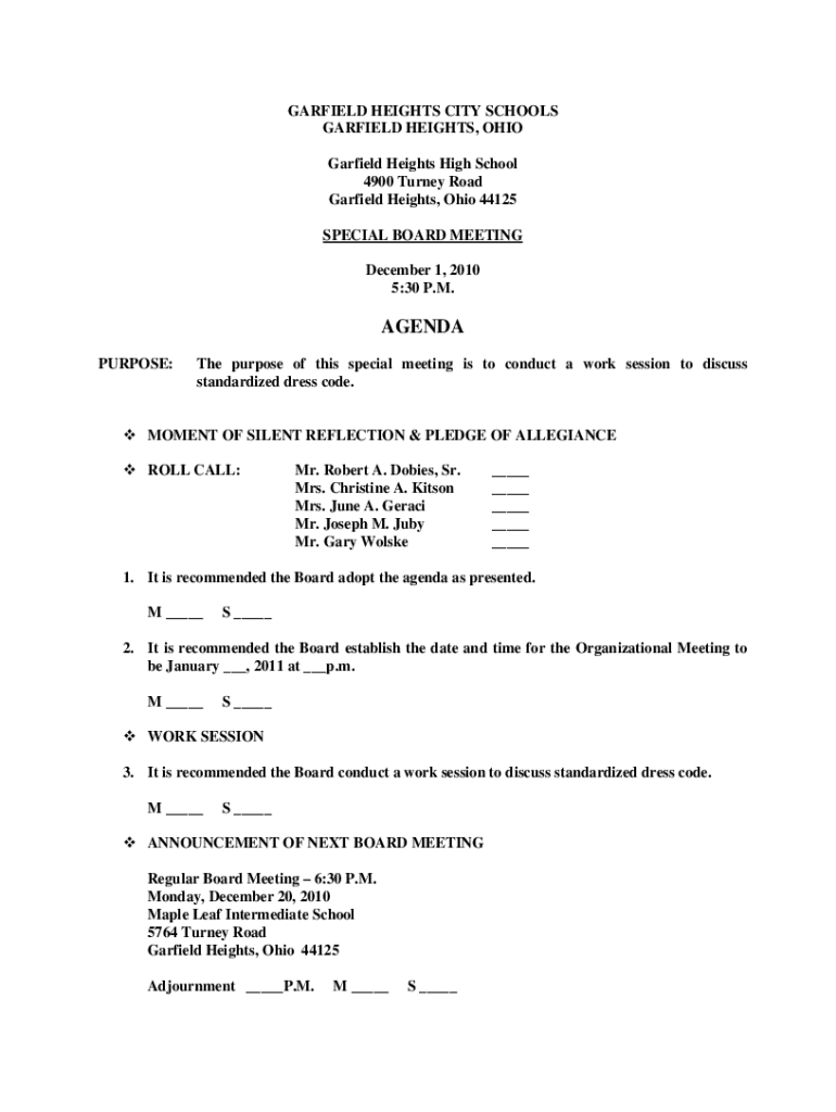 Fillable Online standardized dress code Fax Email Print - pdfFiller