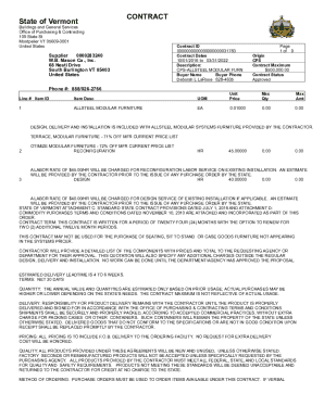 Fillable Online bgs vermont Forms Buildings and General Services ...